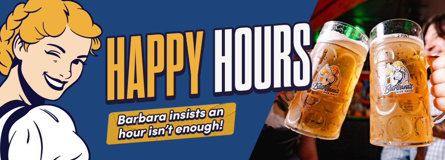 Cardiff Happy Hour - Barbara's Bier Haus